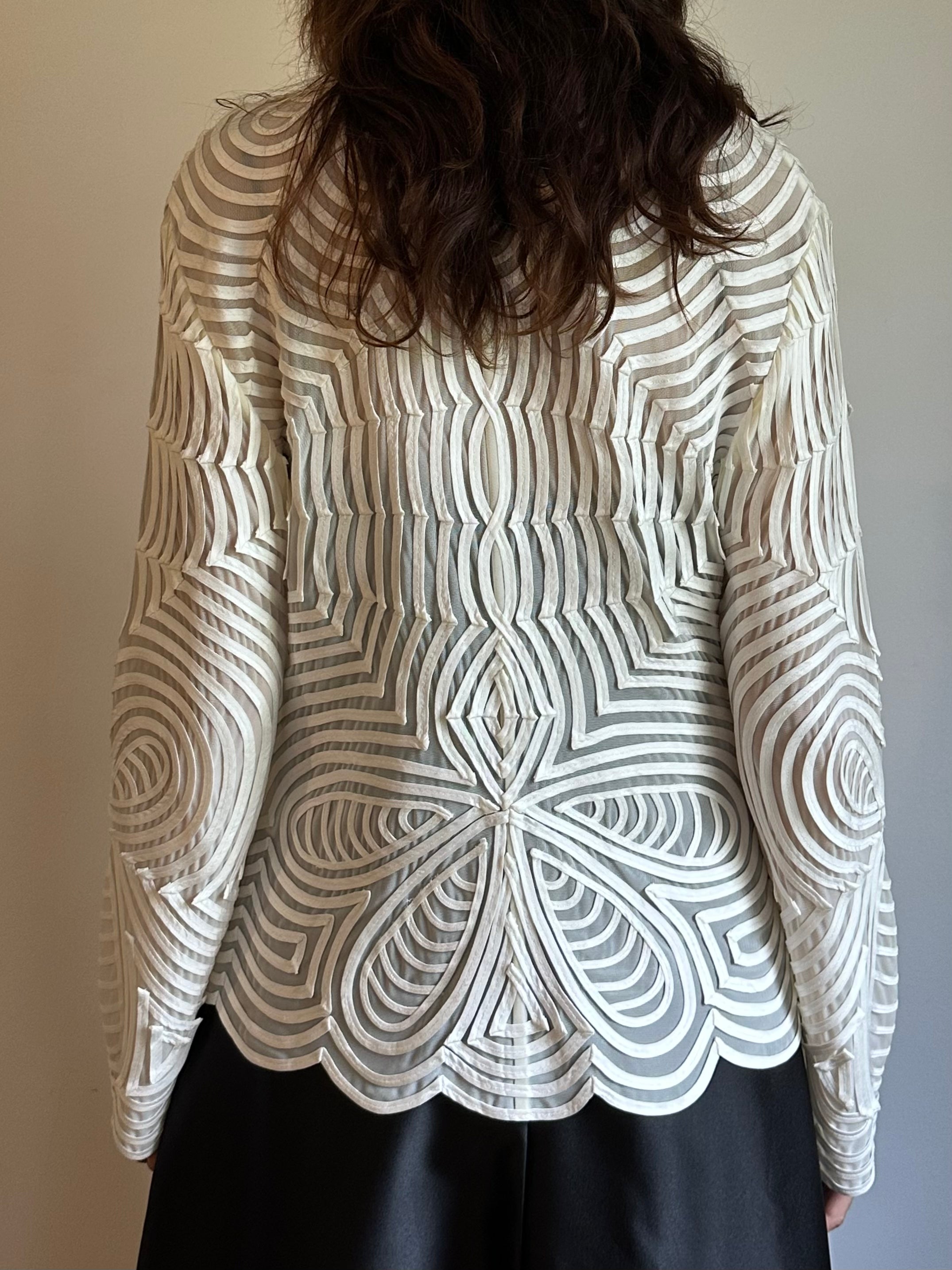 Vintage Alexandra Rosati Sheer Ribbon Jacket– Clash